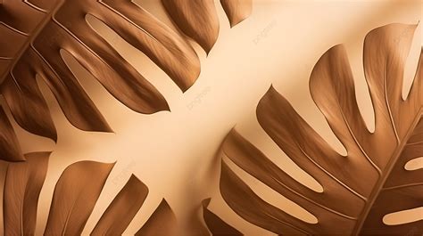 질감 있는 갈색 배경에 열대 잎이 그림자를 드리웁니다 그림자 효과 그림자 질감 효과 배경 일러스트 및 사진 무료 다운로드