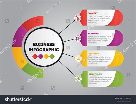 Infographic Circle Process Chart Cycle Diagram Stock Vector Royalty