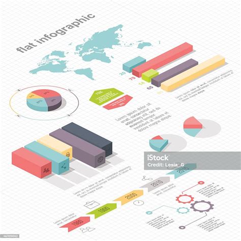 평편 3d 제품의 등각투영 인포그래픽 비즈니스 프레젠테이션 등측투영법에 대한 스톡 벡터 아트 및 기타 이미지 등측투영법 타임라인 0명 Istock