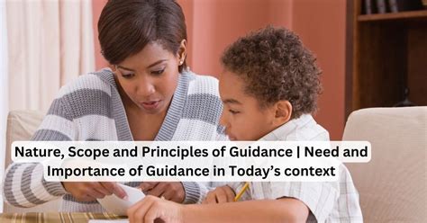Nature Scope And Principles Of Guidance B Ed Notes