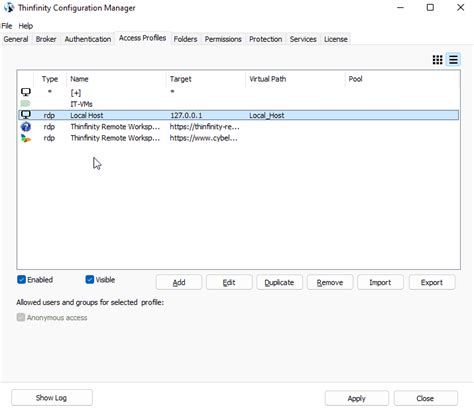 Customize The Access To RDP Profiles With Labels
