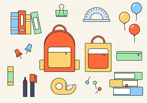 유토이미지 학용품 일러스트 02