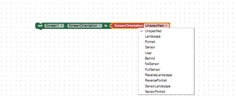 Screen Orientation MIT App Inventor Help MIT App Inventor Community
