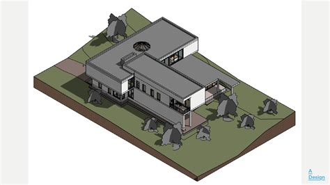 Modelo 3d Modern House Revit Model Turbosquid 2017253