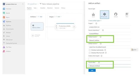 using azure devops with synapse workspaces to create hot fixes in