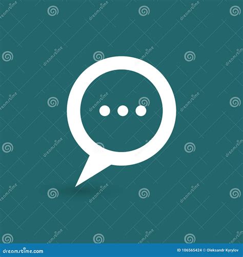 Speech Bubble With Three Dots Stock Illustration Illustration Of
