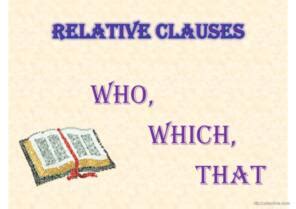 Relative Clauses English ESL Powerpoints