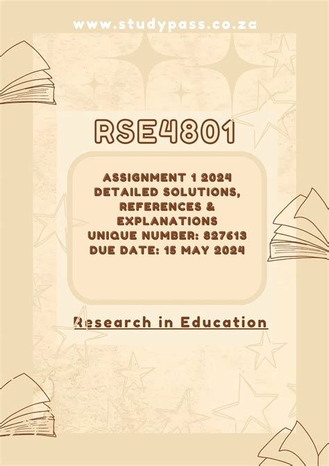 RSE4801 Assignment 1 (827613) 15 May 2024 | Detailed Solutions ...