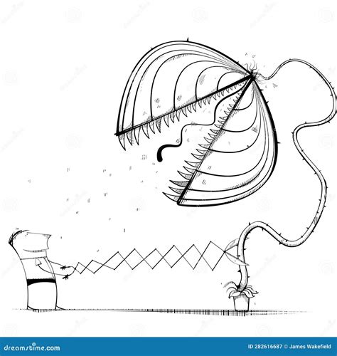 Men Cutting Down Dangerous Plant Stock Vector Illustration Of Trees Danger