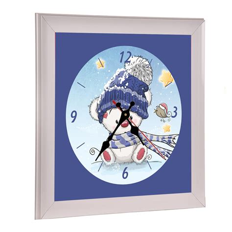 قیمت و خرید لوستر اتاق کودک مدل خرس زمستانی کلاه دار به همراه ساعت