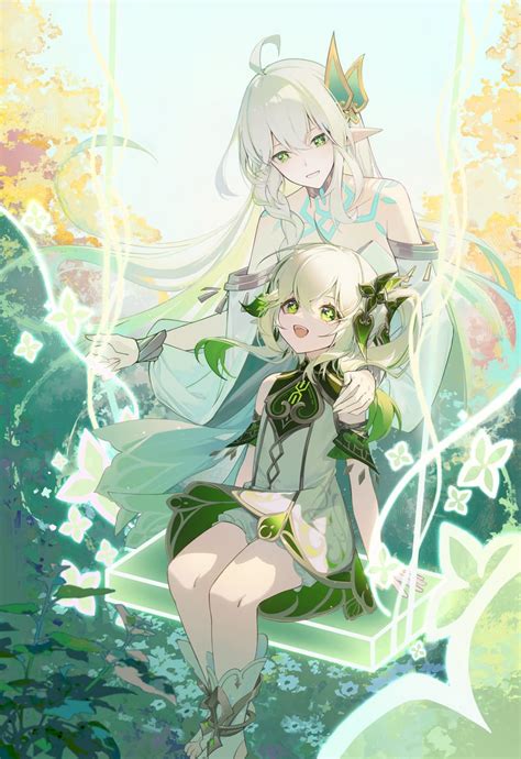 Nahida And Rukkhadevata Genshin Impact Drawn By Ayanon Ite Danbooru