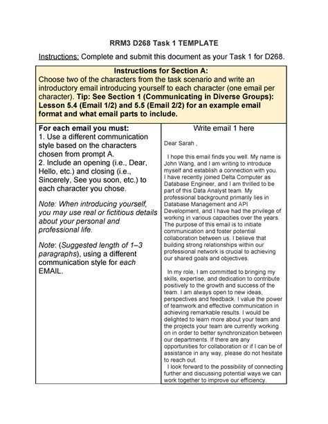 RRM D Task Template RRM D Task TEMPLATE Instructions Complete And Submit This
