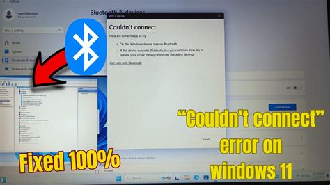Fix COULD NOT CONNECT Error On Windows Bluetooth On Off Button Missing On Windows