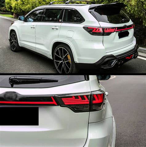 2014 2019 Toyota Highlander Led Taillights Assembly Pair — Vland Us