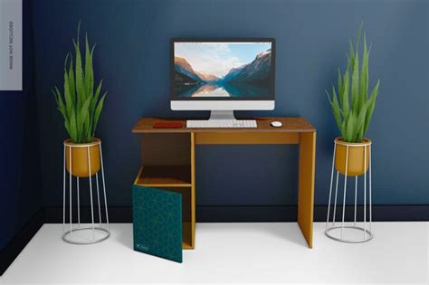 Office With Triangular Desk Psd High Quality Free Psd Templates For
