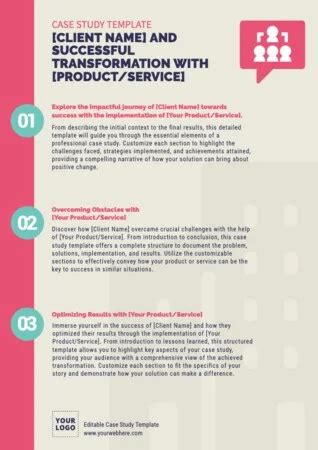 Free Printable Case Study Templates