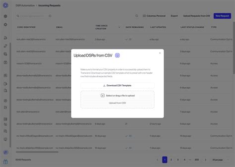 Uploading Dsrs Via Csv Transcend Help Center