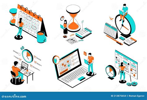 Task Schedule App Ui Kit Vector Illustration 192147748