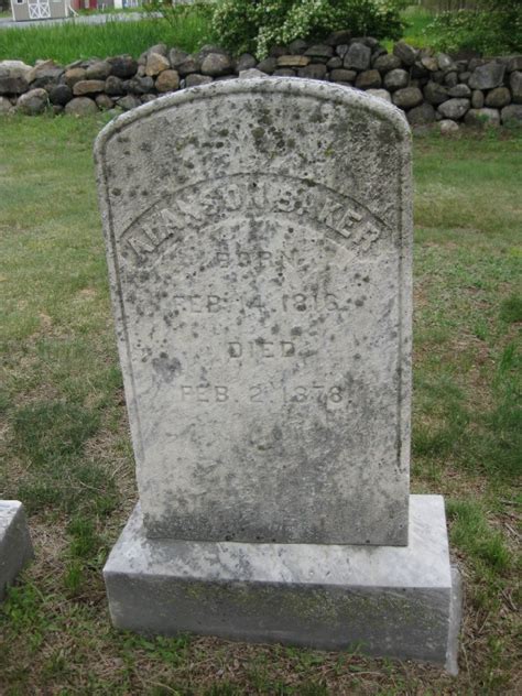 Alanson Baker 1816 1878 Find A Grave Gedenkplek