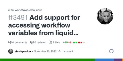 Add Support For Accessing Workflow Variables From Liquid Expressions By