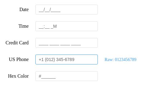 GitHub Open Tech Foundation Vue Input Mask The Input Mask Directive For Vue Js
