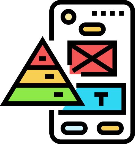 Visual Hierarchy Ux Ui Design Color Icon Vector Image