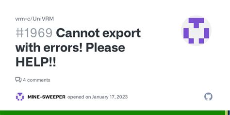 Cannot Export With Errors Please Help · Issue 1969 · Vrm Cunivrm