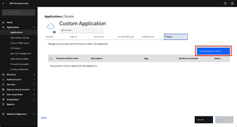 Configuring Eula In Openid Connect Application For Pre Login Consent