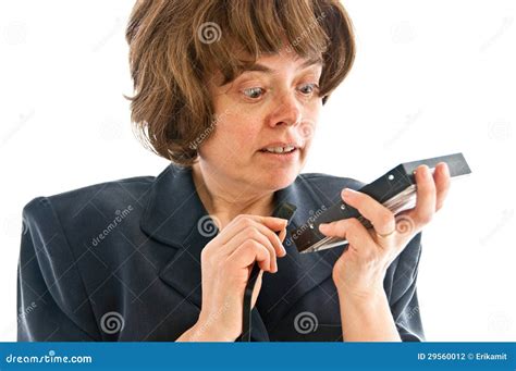 Woman With A Hard Drive And Sata Cable Stock Photo Image Of Computer Cables