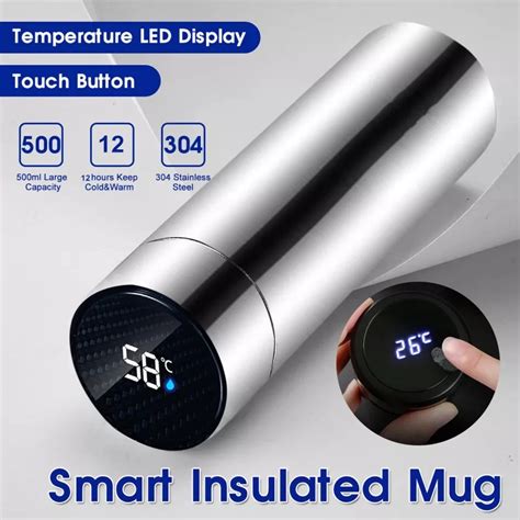 Thermos Bottle Smart Temperature Led Display Fashion Smart Temperature Flask Led Display 500ml