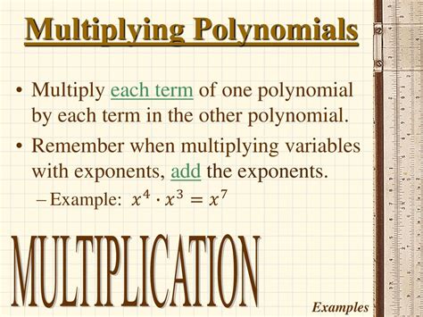 multiplying and dividing polynomials ppt download
