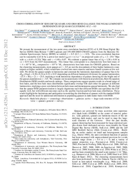 Pdf Quasar Galaxy Cross Correlation And Luminosity Bias At Z05