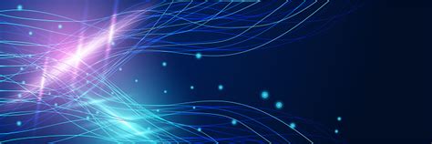 추상 네온 스타일 블루 와이드 배너 디자인 배경 짙은 파란색 기술 기하학적 배경을 가진 추상적인 3d 배너 디자인 벡터 일러스트레이션 연결에 대한 스톡 벡터 아트 및 기타
