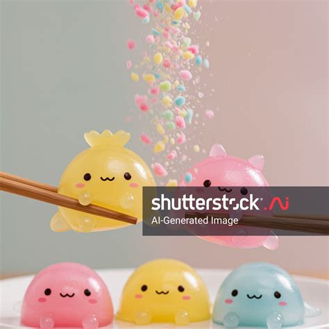 Kawaii Squishy Blob Characters Shaped Like Ai Generated Image 2591725823 Shutterstock