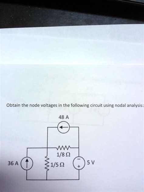 Solved Obtain The Node Voltages In The Following Circuit Using Nodal