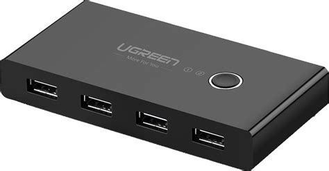 UGREEN USB Switch 4 USB Devices USB 2 0 Peripheral Switcher Box Hub For Mouse Keyboard Scanner