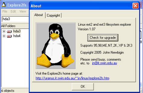Access Linux Filesystems From Windows With Explore2fs Debian Admin