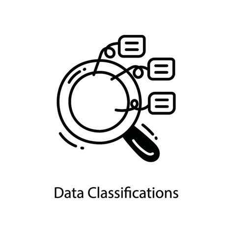 Data Classifications Doodle Icon Design Illustration Networking Symbol On White Background Eps