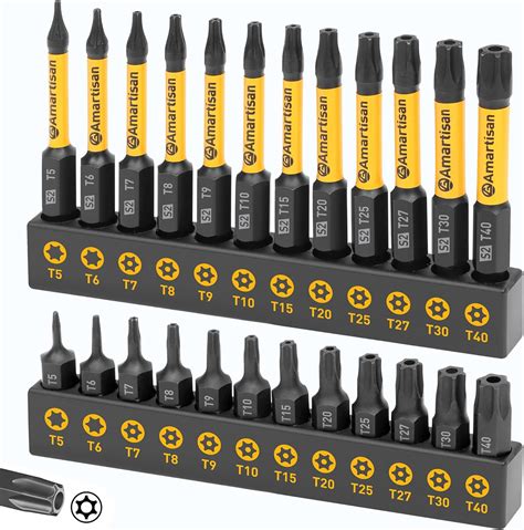 Torx Bit Set Amartisan Tlg Sicherheits Und Manipulationssichere Stern Bits Set S Stahl