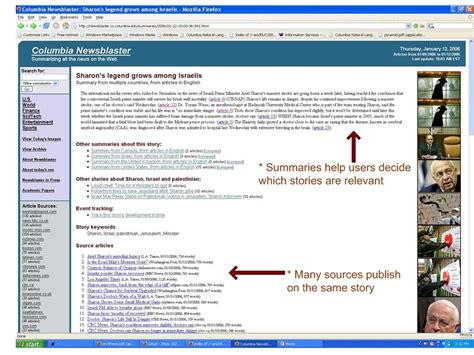A Compositional Context Sensitive Multi Document Summarizer Exploring The Factors That