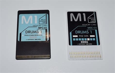 Korg M1 Drums 1 Memory Card Mpc 03 Msc 03 Reverb