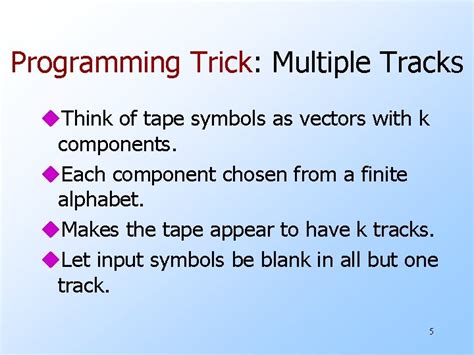 more about turing machines programming tricks restrictions extensions