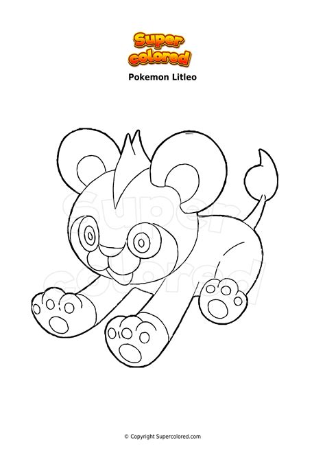 Pokemon Litleo Coloring Pages
