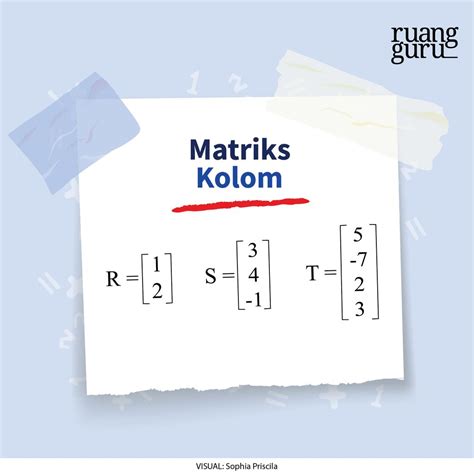 Mengenal Matriks Pengertian Jenis Dan Transpose Matematika Kelas Hot