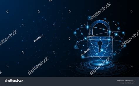 Lock Icon Cyber Security Data Protection Stock Vector Royalty Free 2458943023 Shutterstock