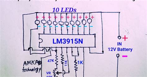 How To Make 12V Battery Level Monitor Indicator Circuit At Home