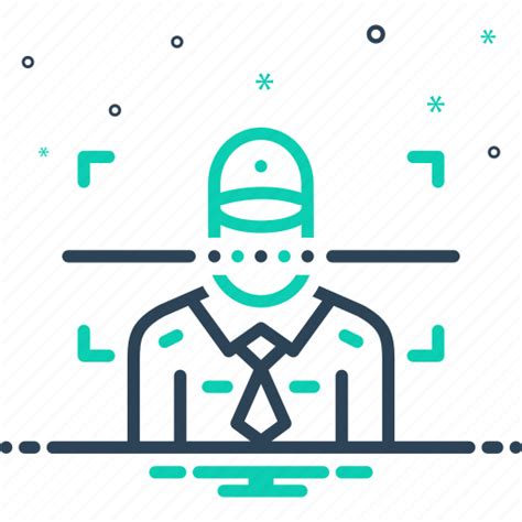 Face Recognition Face Recognition Scanning Identifying Authenticating Detecting Icon