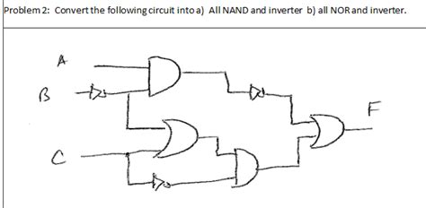 Solved Oblem Convert The Following Circuit Into A All Chegg