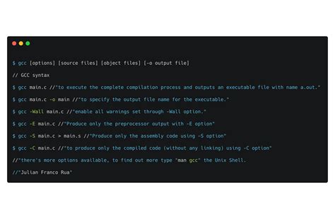 Theres So Much Going On Once You Type Gcc Mainc By Julian Franco