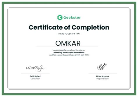 Javascript Webdevelopment Geekster Learningjourney Omkar Gaidankar